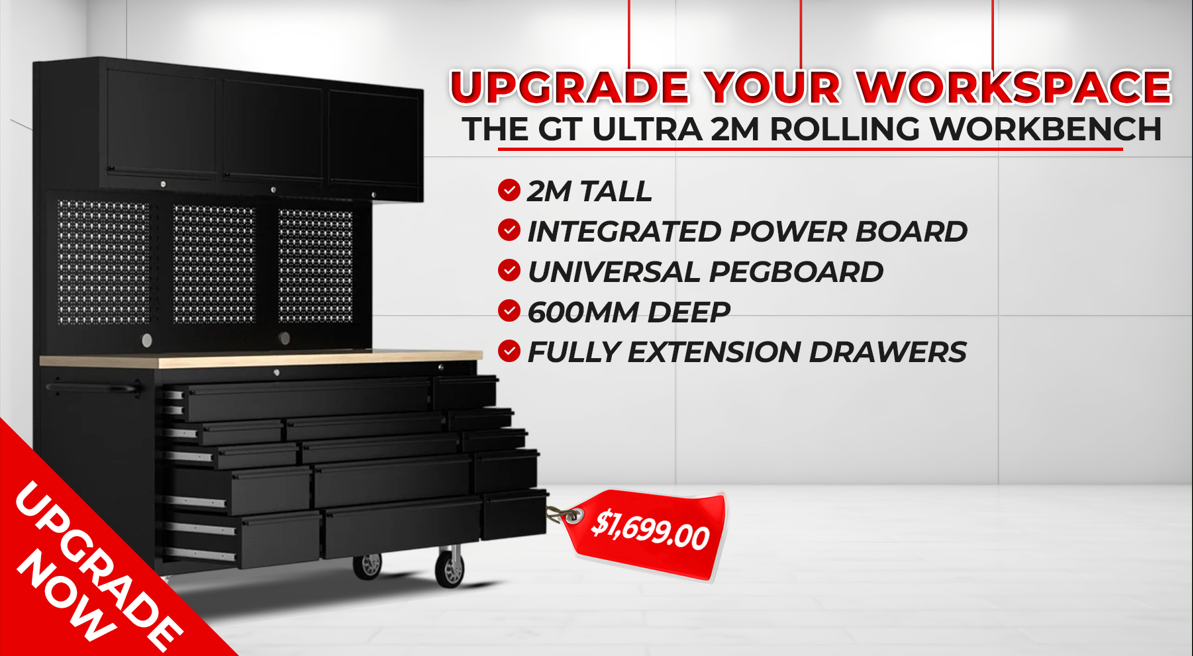 Garage Workbench Tool Box | Storage Solution | GTools