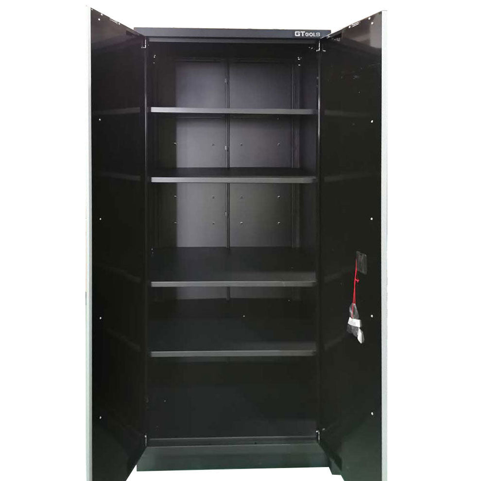 2M Pro Series Heavy-Duty Double Door Tall Storage Cabinet | GTools