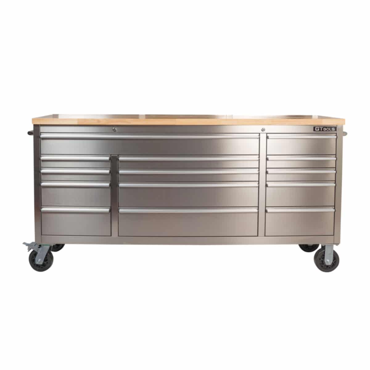 1.8m Stainless Steel Mega Drawer Chest