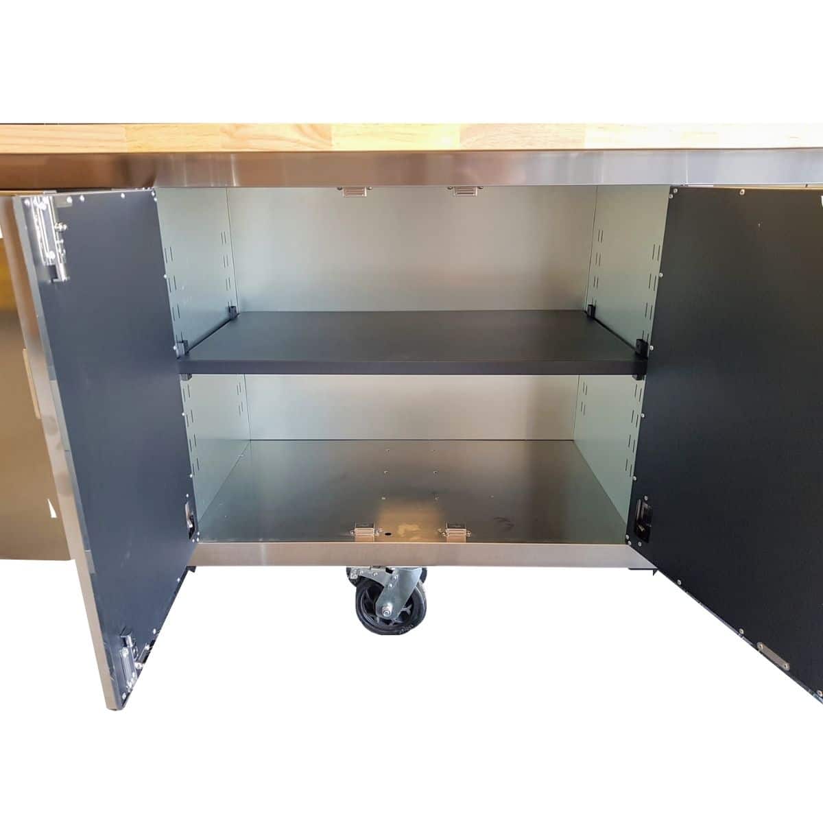 1.8m x 1m Stainless Steel Island Workbench