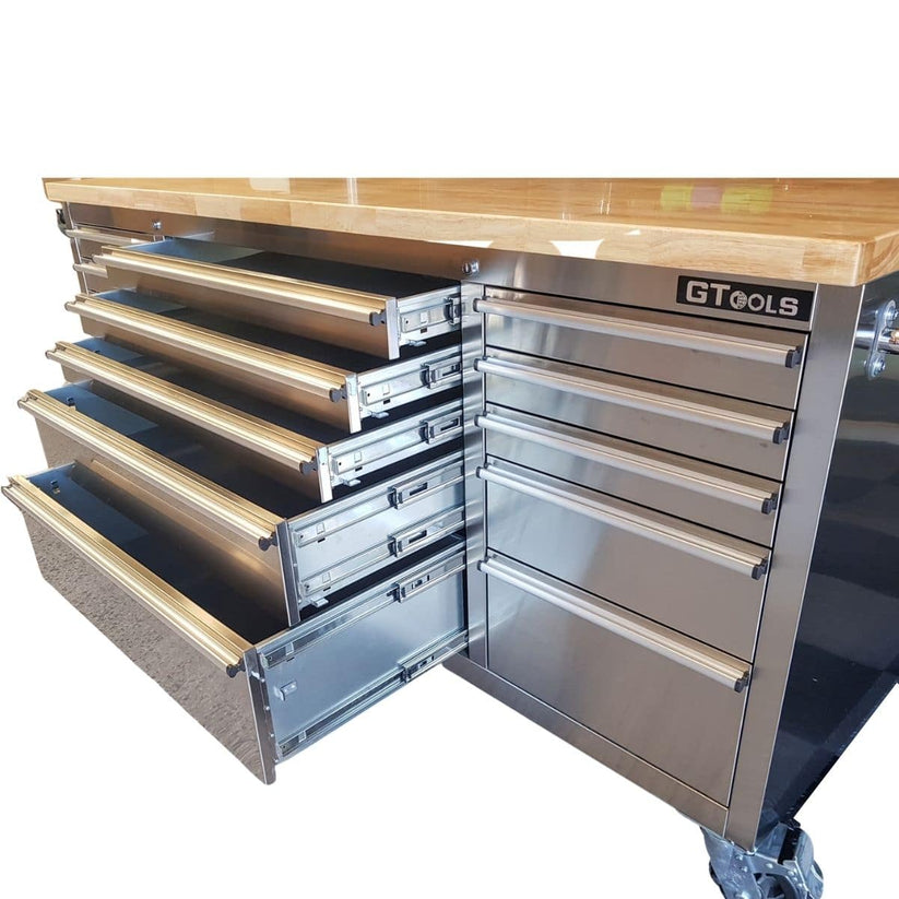 GTX 1.8m Stainless Island Workbench | Heavy-Duty Storage