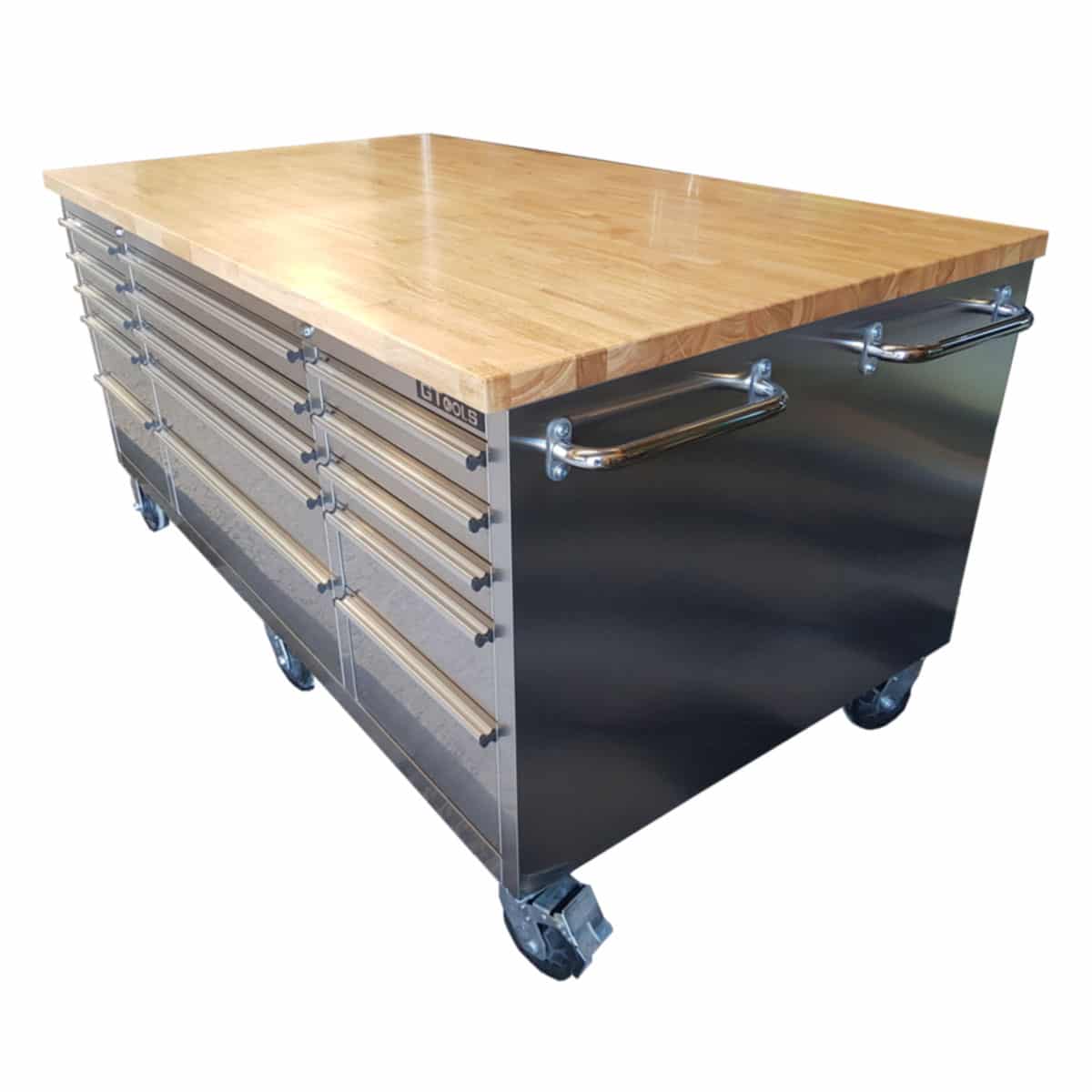 1.8m x 1m Stainless Steel Island Workbench
