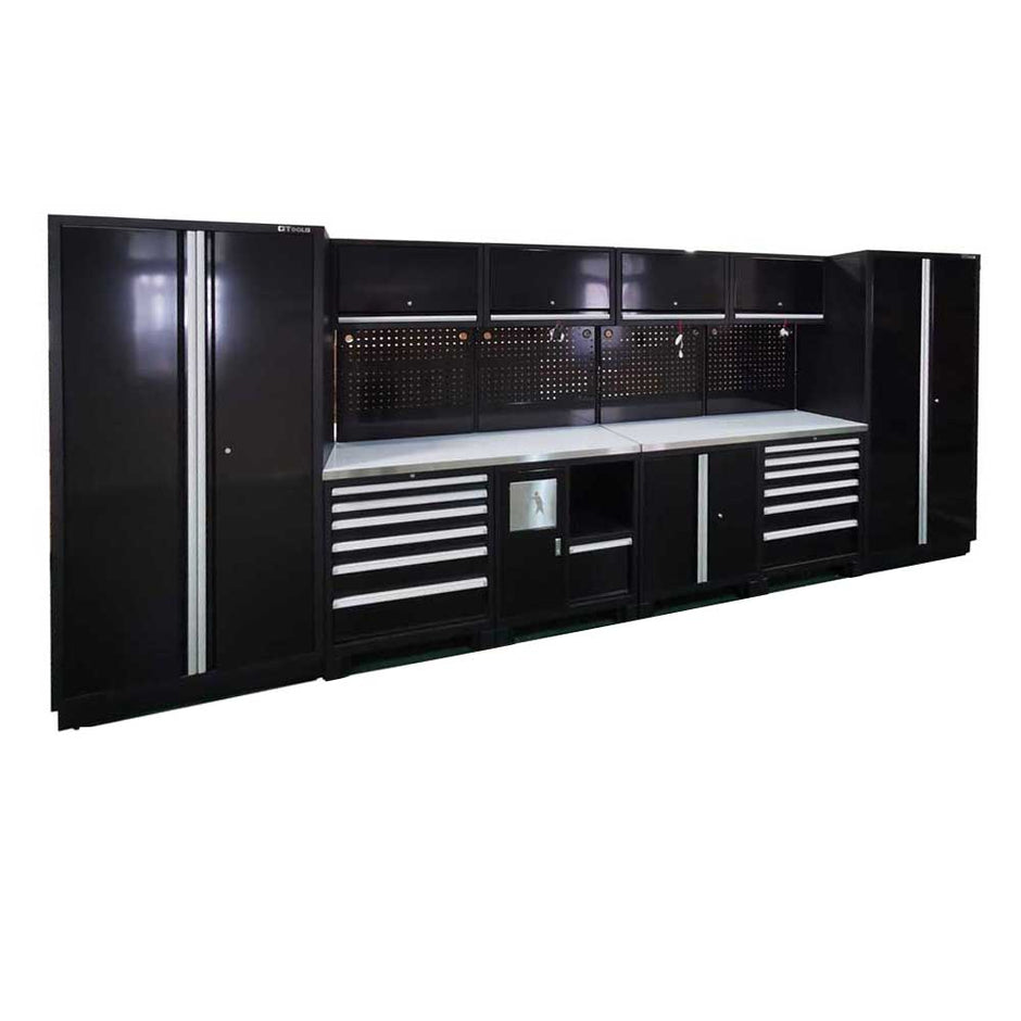 Pro Modular Garage Shelving | Steel Workbench | GTools